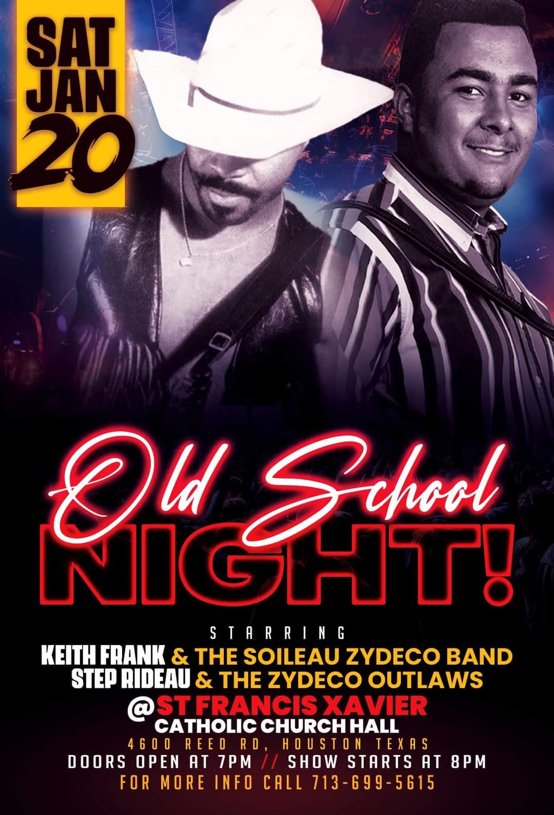Old School Night @ St Francis Xavier- Zydeco Events