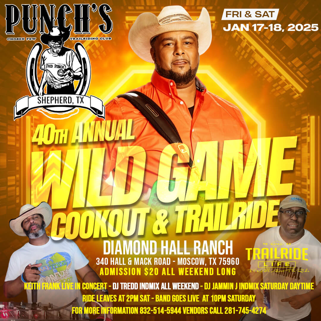 Punch's 40th Annual Wild Game Cookout & Trailride- Zydeco Events