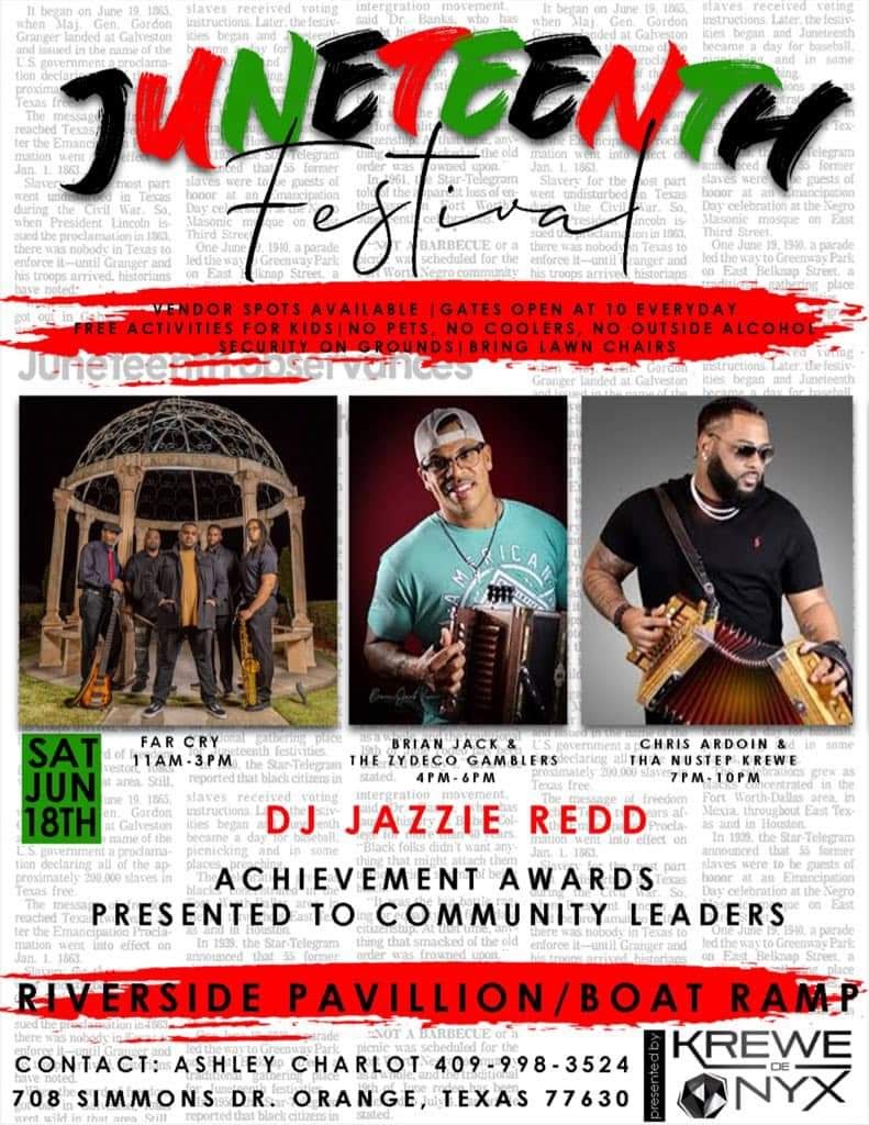 2022 Krewe De Onyx Juneteenth Celebration- Zydeco Events
